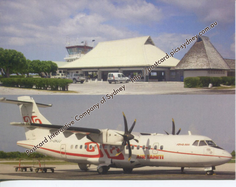 French Polynesia - Rangiora Airport [aviR01] - $1.00 : Postcard Interactive