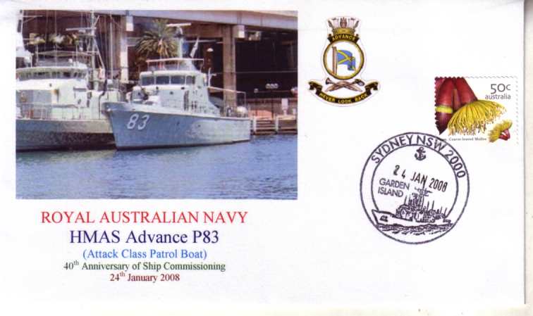 RAN decommissioned Ship Covers : Postcard Interactive