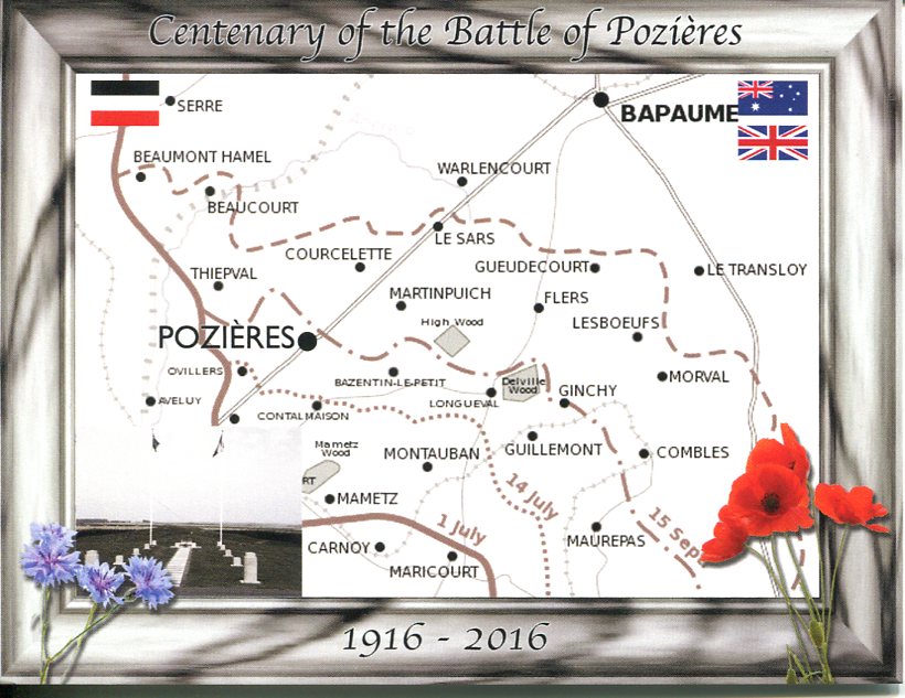 Centenary of Battle of Pozières (France) [cenP02] - $1.00 : Postcard ...